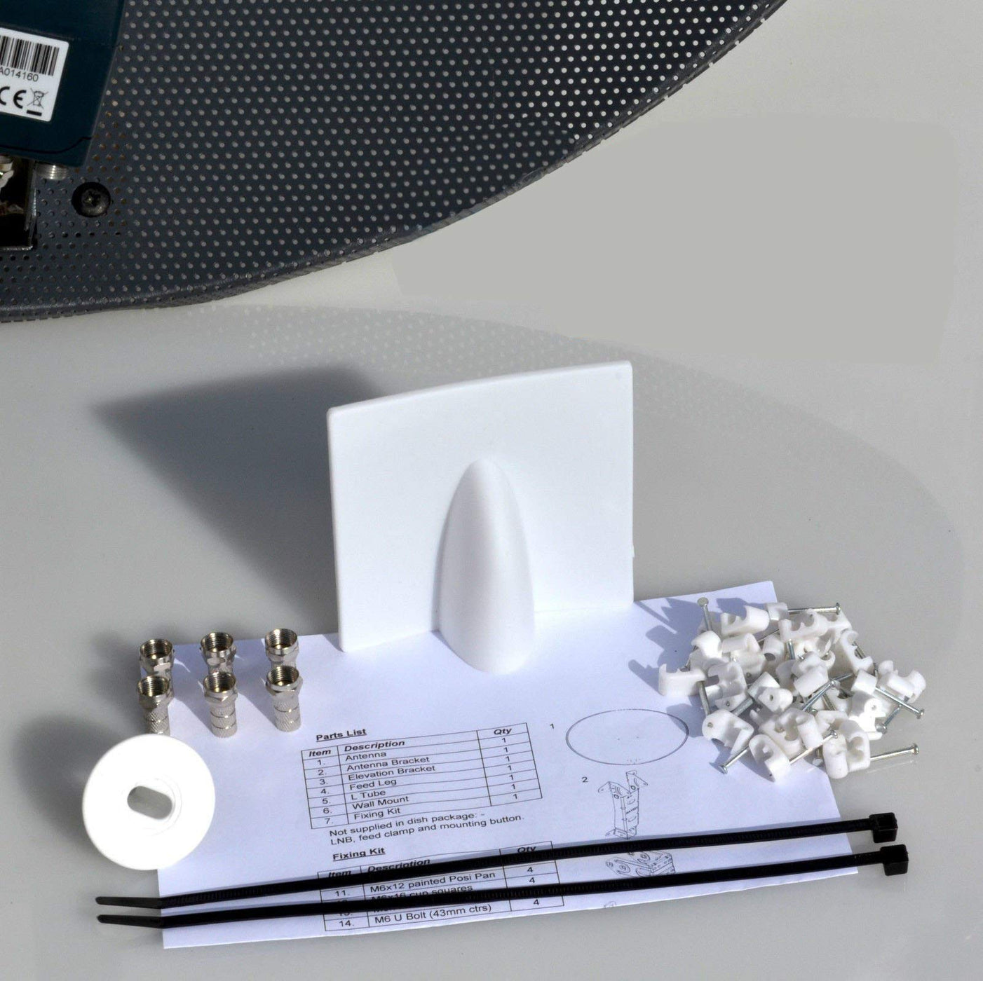 Viewi 80CM Zone 2 Freesat HDR Satellite Dish DIY Self Installation Kit ...