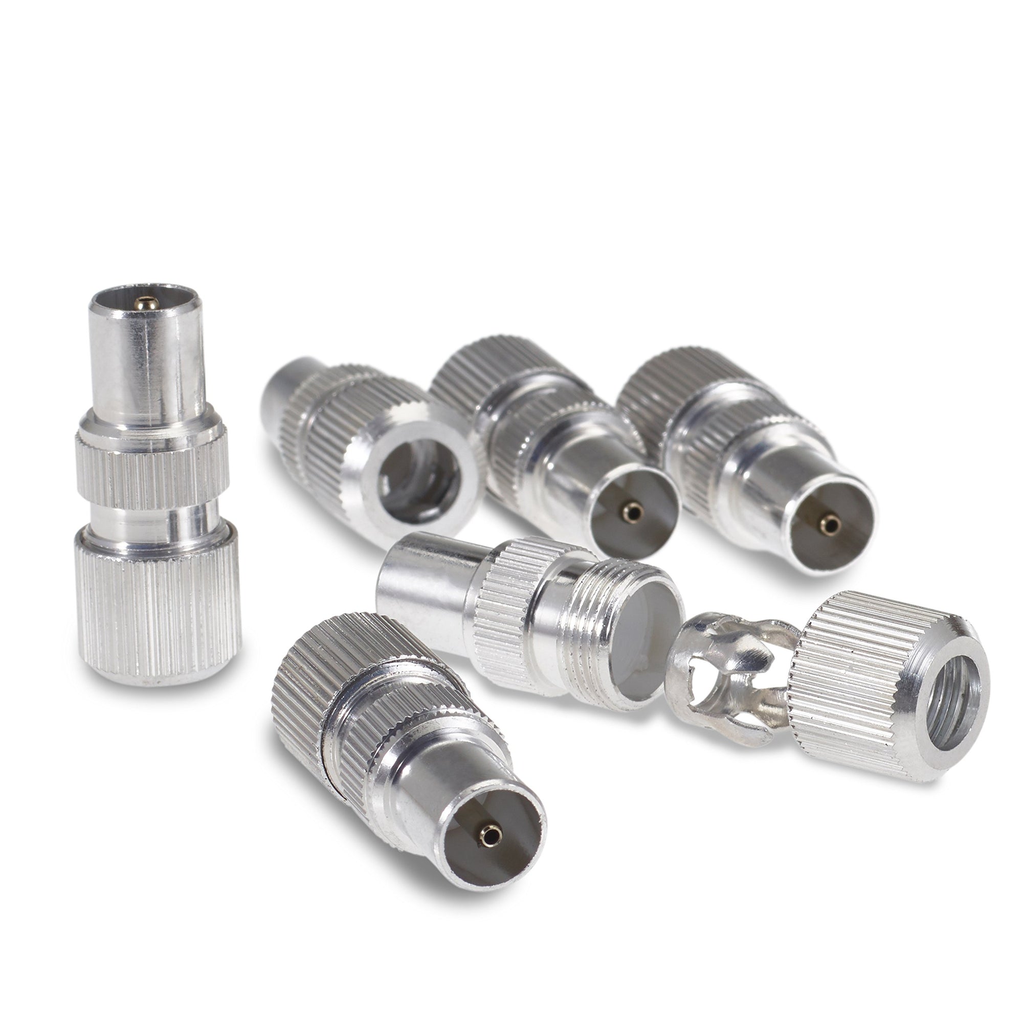 Viewi Male Coaxial Cable Aerial Plug for Coaxial TV Cables CCTV